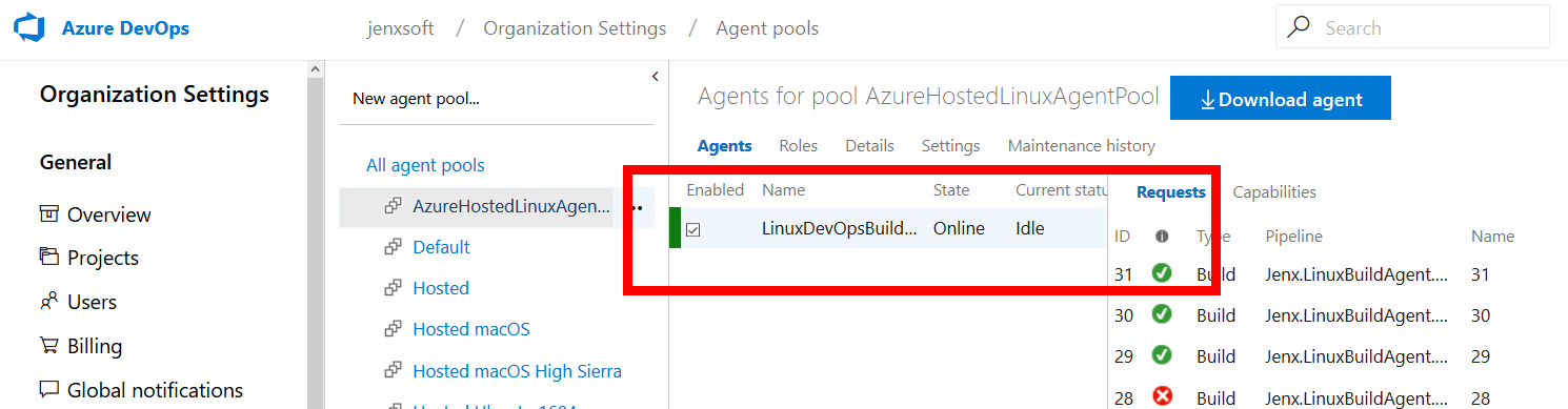 Register Linux Azure build agent as service/daemon. – jenx.si