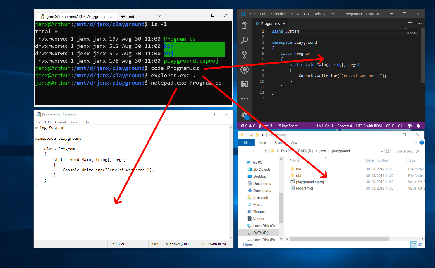 Windows Subsystem for Linux – jenx.si