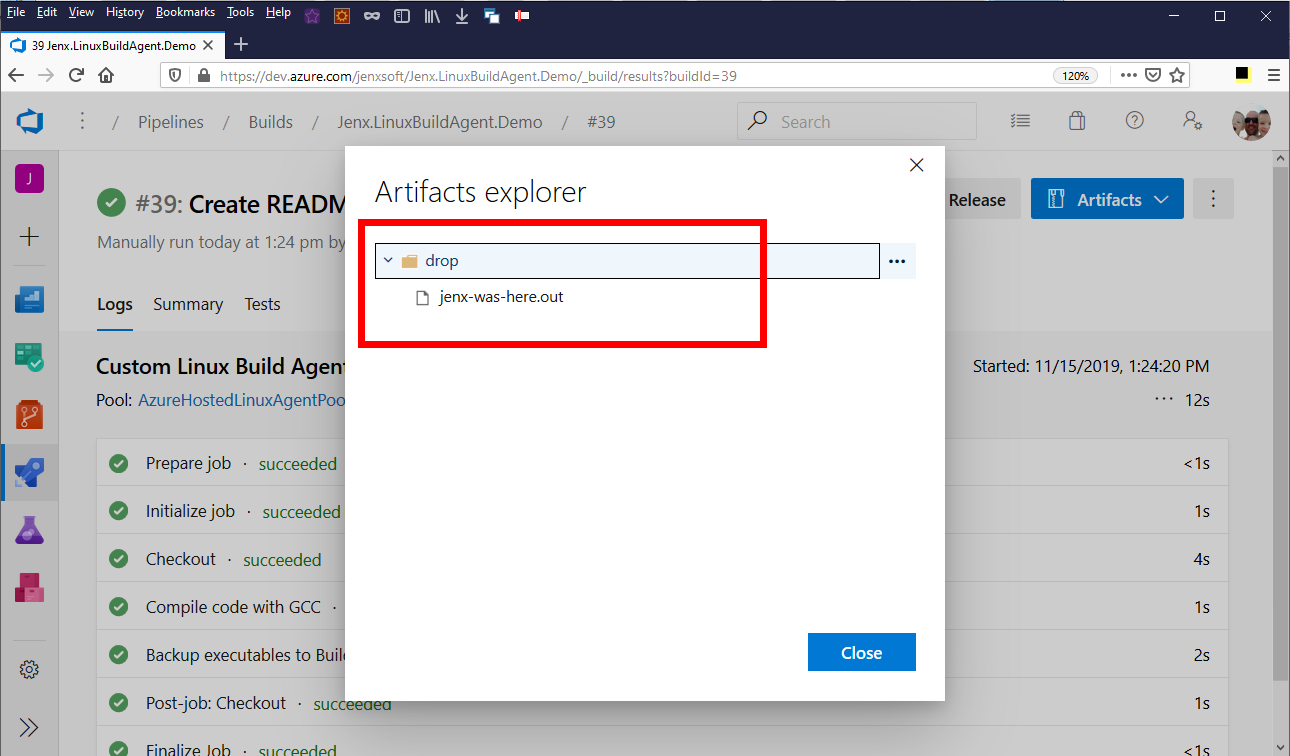 Running A Self Hosted Azure Devops Linux Agent In Docker Jenxsi