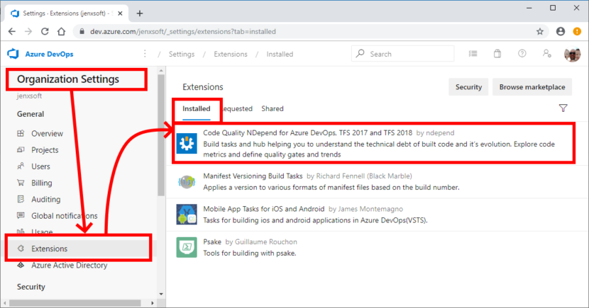 Putting your C# code under control with NDepend for Azure DevOps – jenx.si