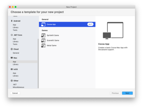 How to start developing macOS desktop applications with C# – jenx.si