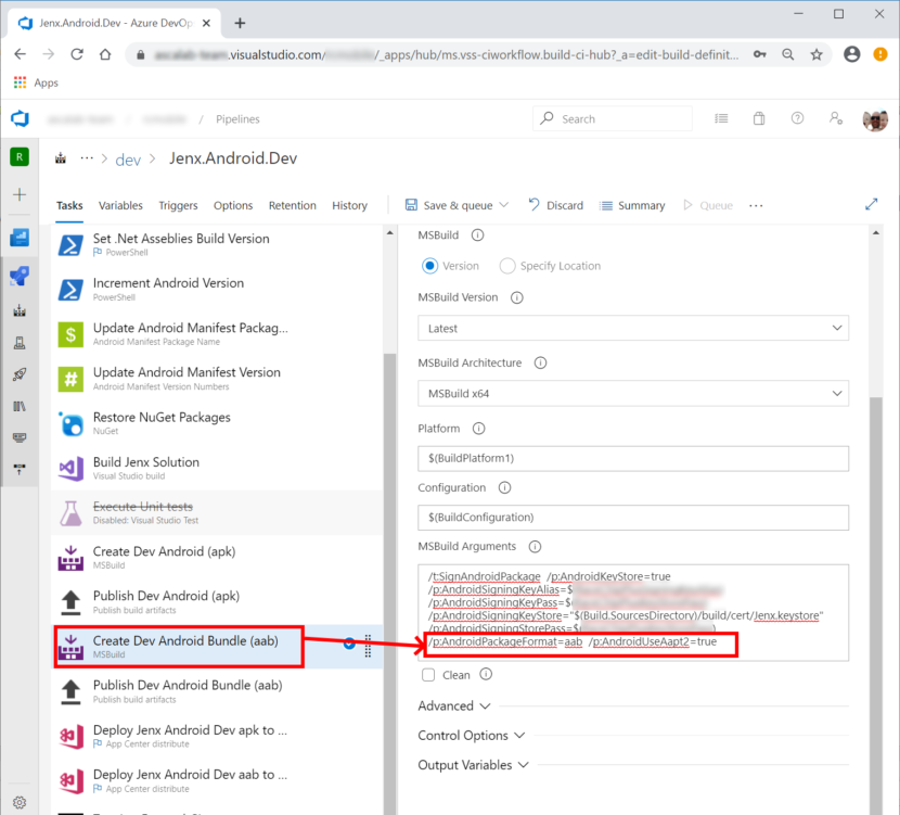 Xamarin.Forms: Create Android App Bundles with Azure DevOps – jenx.si