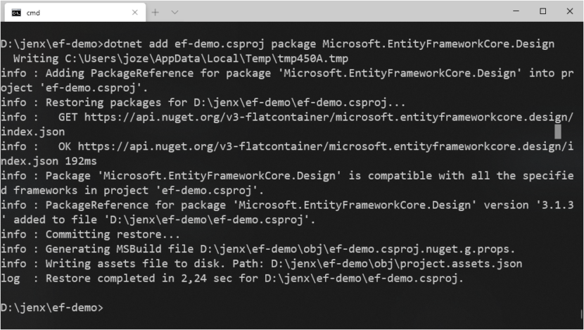Entity Framework Core – Database first – jenx.si