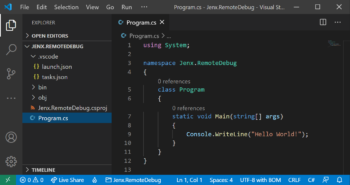 Visual Studio Code remote debugging of a .Net Core application running on Raspberry Pi and ...